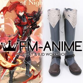 Genshin Impact Diluc Red Dead of Night, Game Cosplay Shoes – FM-Anime ...
