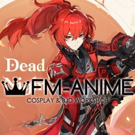 Genshin Impact Diluc Red Dead of Night Cosplay Wig – FM-Anime