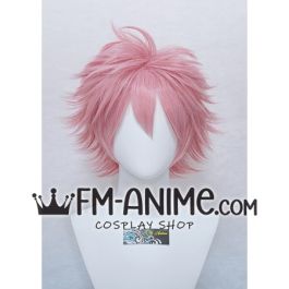MHA Mina Cosplay Wig Commission, Smoky Pink Color Short Spike Hair ...