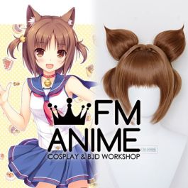 FM-Anime – Nekopara Azuki Cosplay Wig with Cat Ears