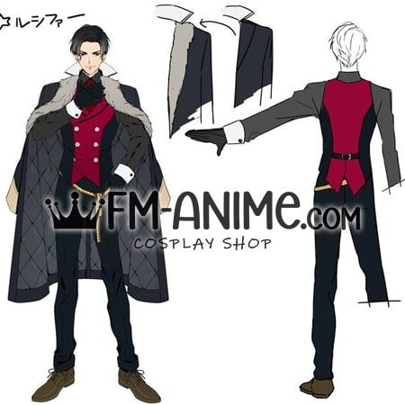 Obey Me! Lucifer Casual Outfit Cosplay Costume Commission, Suit Costume ...