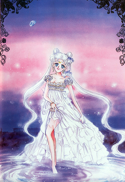 Sailor Moon Princess Serenity Dress Cosplay Costume Set with ...